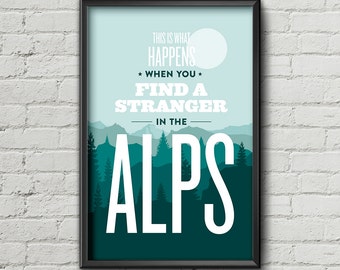 Big Lebowski Poster / The Dude / Pacifism / Quote / Typography