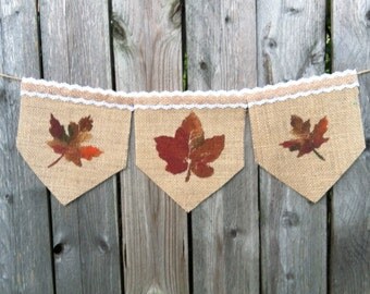Leaf banner | Etsy