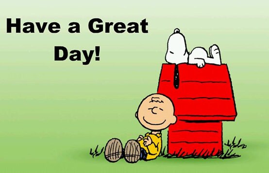 Charlie Brown Peanuts Snoopy Have a Great Day Fridge