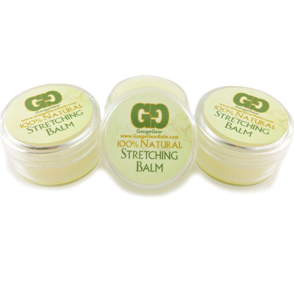Twin Pack Ear Stretching Balm 2 Jars Gauge Gear 10mL