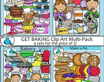 Baking clip art | Etsy