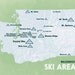 Washington Ski Resorts Map 11x14 Print