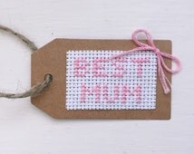 Unique cross stitch label related items | Etsy