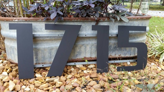 Raised Address Numbers With Brackets by 4Rosesdesigns on Etsy