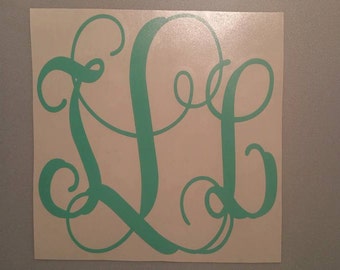 Items similar to Vine Monogram with American Flag Border on Etsy