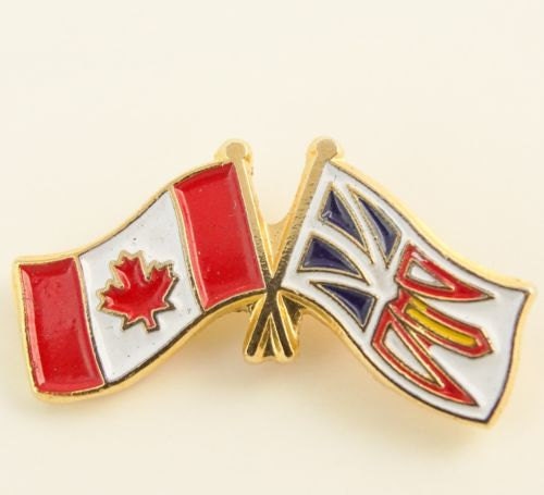 Vintage Lapel Pin Canada Newfoundland and Labrador Flag Enamel – Haute ...