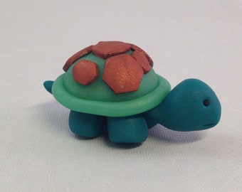 Polymer clay turtle | Etsy