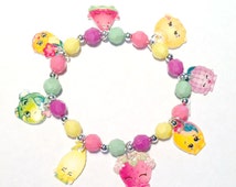 Shopkins Charm Bracelet "Fruit Stand", Shopkins Bracelet, Shopkins Jewelry