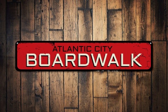 Boardwalk Sign Personalized Boardwalk Location Sign Custom
