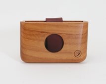 Popular items for wood card holder on Etsy