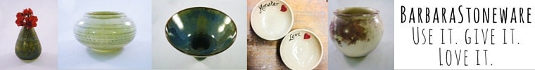 Custom handmade pottery for you and your furry by BarbaraStoneware