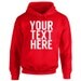 Adults Custom Printed Hoodie Any Name Or Text Personalised