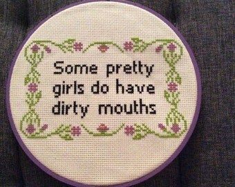 Dirty cross stitch | Etsy