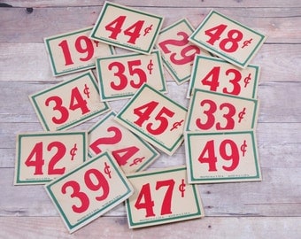 Antique price tags | Etsy