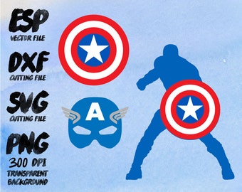 Captain america svg | Etsy