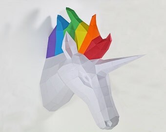 Unicorn papercraft | Etsy