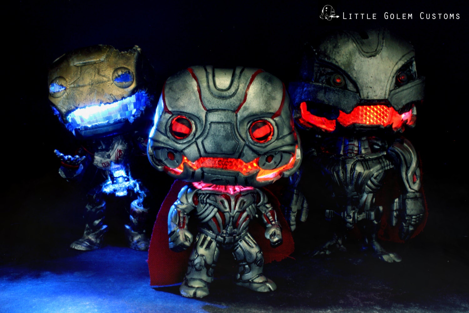 Funko Pop custom GRINNING ULTRON Avengers Age of by LittleGolem