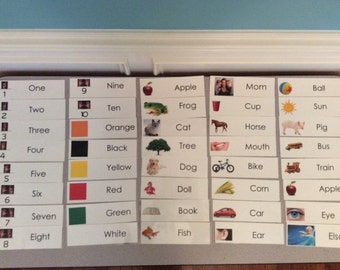 Laminated flashcards | Etsy