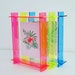 small acrylic box frame bright blue A6 perspex frame