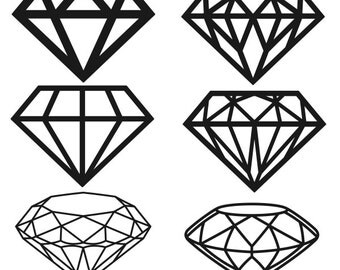 Diamond vinyl decal | Etsy