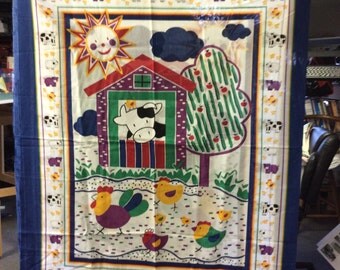 Cow fabric panels | Etsy