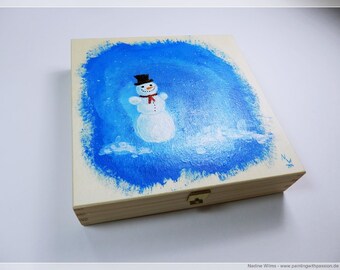 Snowman gift box | Etsy