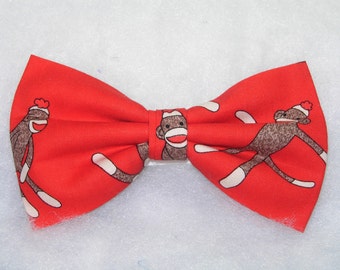 Sock monkey bow tie | Etsy