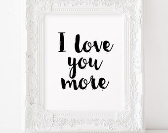 I love you more | Etsy