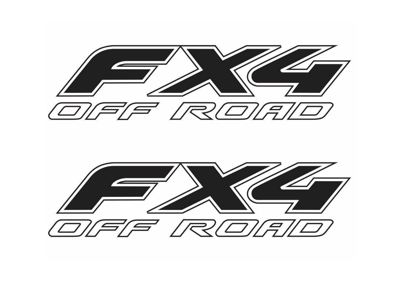 Pair 4x4 FX4 Bed Decals Stickers Ford Truck-T-4
