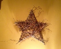 Unique grapevine star related items | Etsy