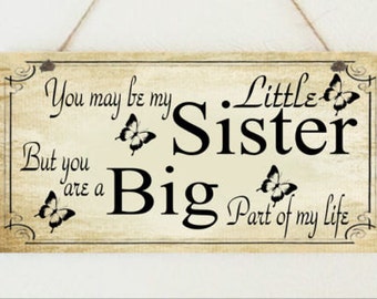 Unique little sister sign related items | Etsy