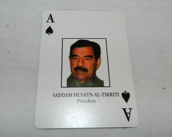 Saddam playing cards | Etsy