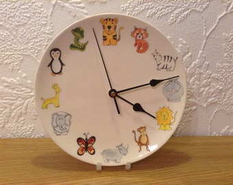 Animal clock | Etsy