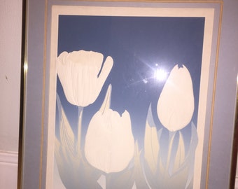 Art Embossed Serigraph Picture DAVID ALLGOOD Coa 1983