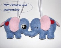 Unique elephant sewing pattern related items | Etsy