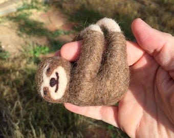 Unique felt sloth related items | Etsy