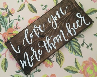 Unique wood beer sign related items | Etsy