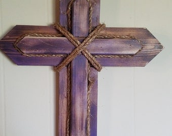 Wood burned cross | Etsy