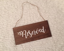 Unique reserved sign related items | Etsy