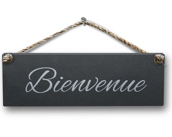 Slate welcome sign | Etsy