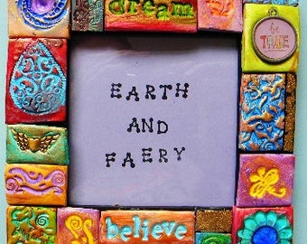 Polymer clay tiles | Etsy