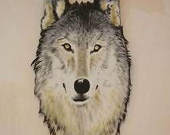 Wolf wall hanging | Etsy