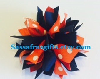 Fire cheer bow | Etsy