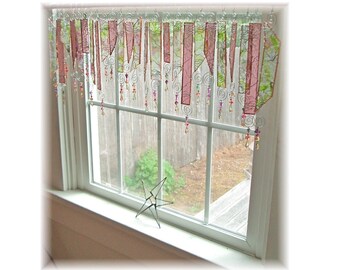 Stain glass valance | Etsy