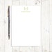 personalized notePAD SIMPLY CLASSIC MONOGRAM by naomilynn