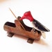 Vintage Cast Iron Woodpecker Toothpick Dispenser 1940s
