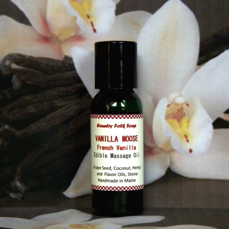 VANILLA MOOSE French Vanilla Body Oil Vanilla Massage Oil