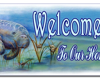 Manatee sign | Etsy