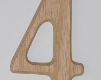 4 inch wood numbers | Etsy