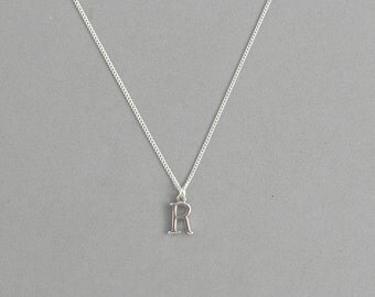Letter r necklace | Etsy